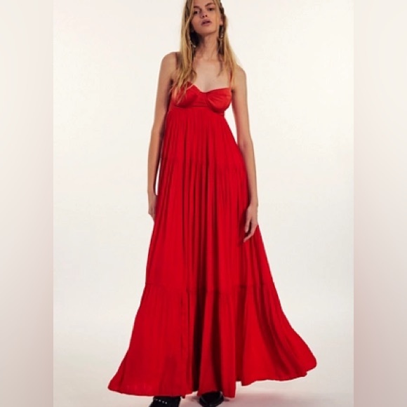 Free People | Dresses | Free People Freya Maxi Dress Bella Rose M ...